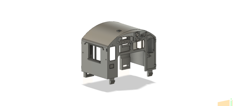 SD9 rounded number board cab only-HO scale LWP-130 – Lines West Products
