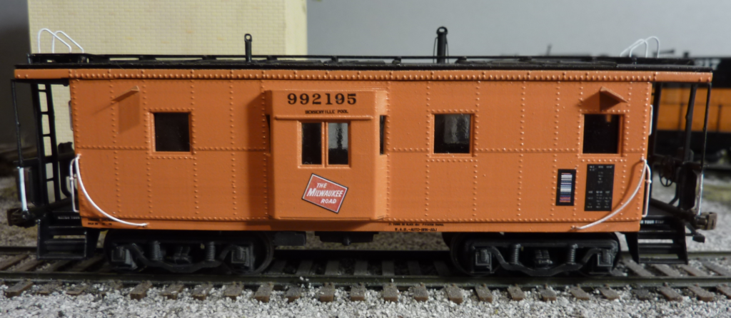 Milwaukee Road Thrall built caboose 1970’s era-HO scale unpainted kit ...